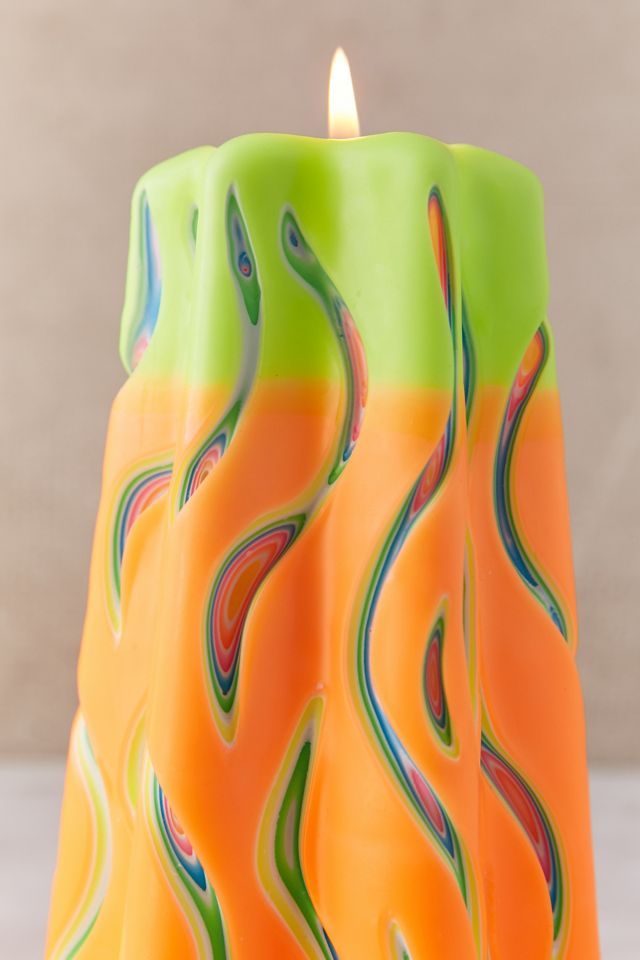 Wave Pillar Candle | Urban Outfitters