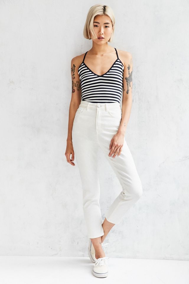 BDG Girlfriend High-Rise Jean - White | Urban Outfitters