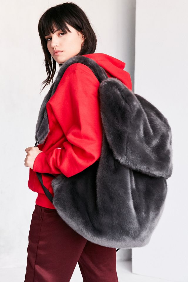 Puma Fenty by Rihanna Faux Fur Backpack | Urban Outfitters Puma Fenty by Rihanna Faux Fur Backpack | Urban Outfitters