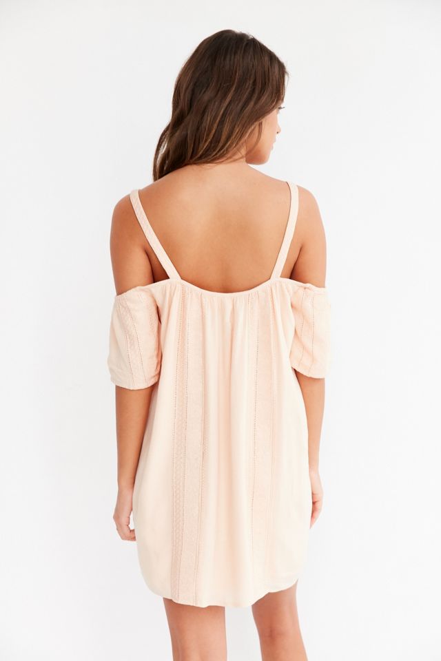 Kimchi Blue Ladder Lace Cold Shoulder Mini Dress | Urban Outfitters Canada