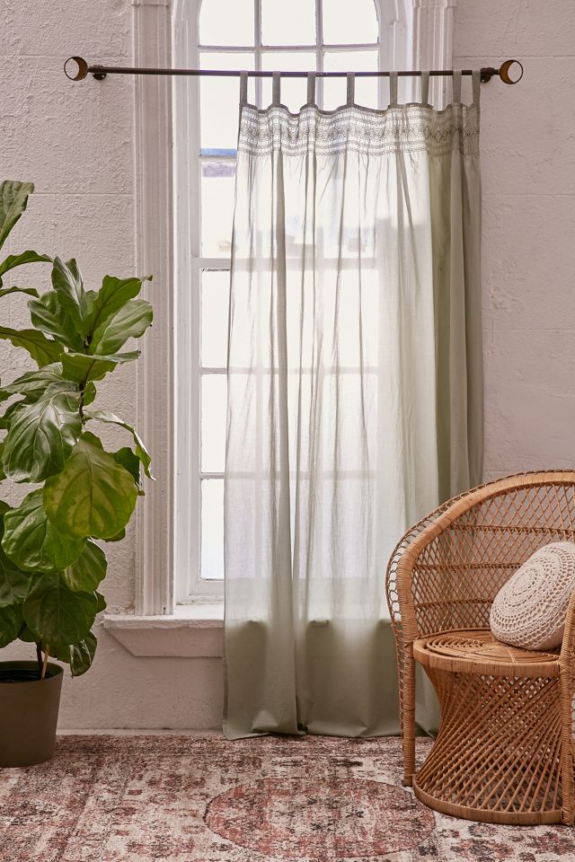 Alia Smocking Curtain | Urban Outfitters