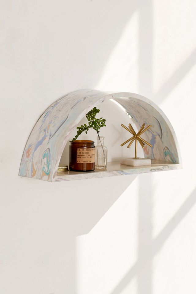 Marbled Arc Shelf | Urban Outfitters