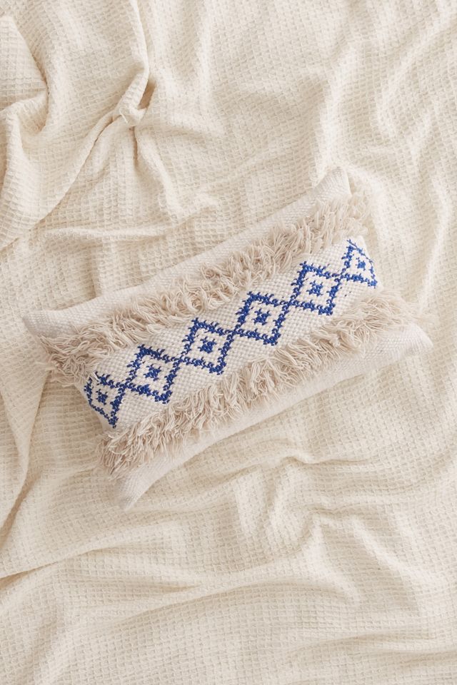 Woven Geo Tufted Bolster Pillow | Urban Outfitters Canada
