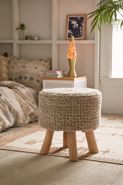 Cable Knit Stool | Urban Outfitters
