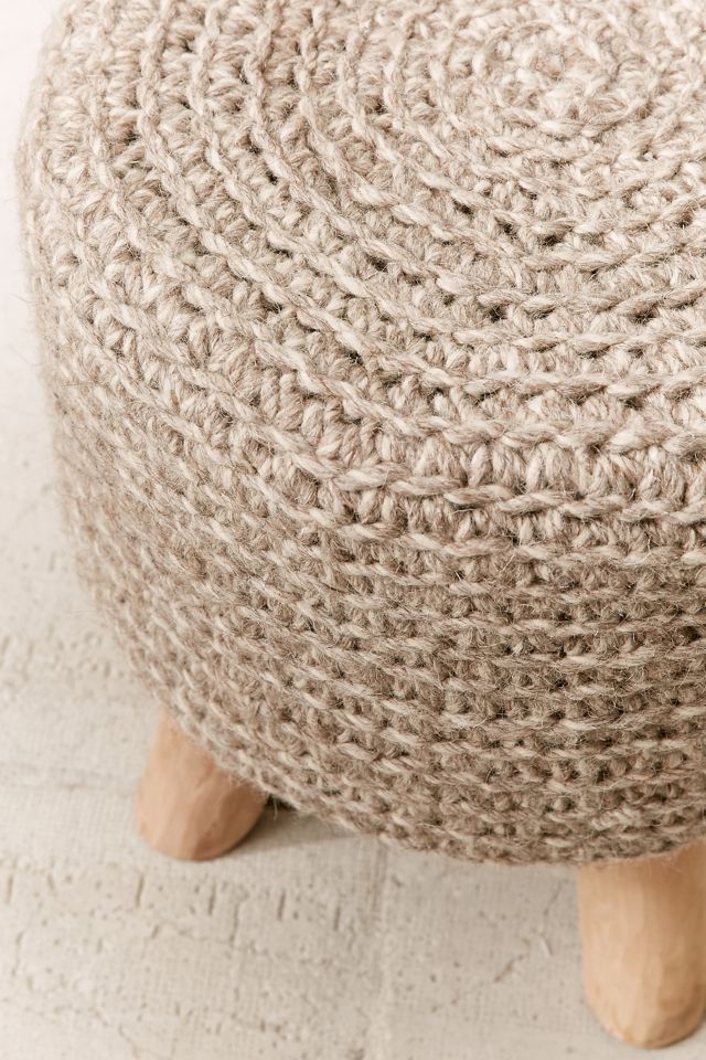 Cable Knit Stool | Urban Outfitters