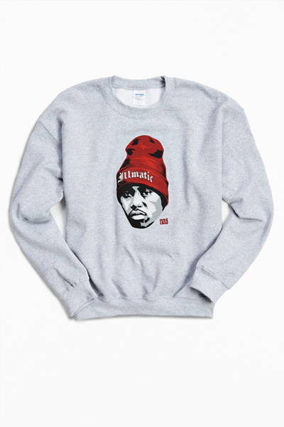 Nas Illmatic Fleece Crew Neck Sweatshirt | Urban Outfitters