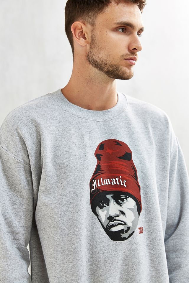 Nas Illmatic Fleece Crew Neck Sweatshirt | Urban Outfitters