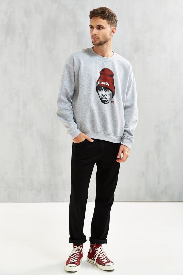 Nas Illmatic Fleece Crew Neck Sweatshirt | Urban Outfitters