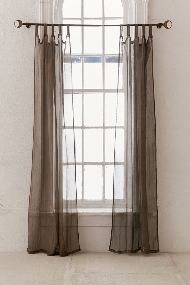 Metallic Thread Sheer Curtain | Urban Outfitters