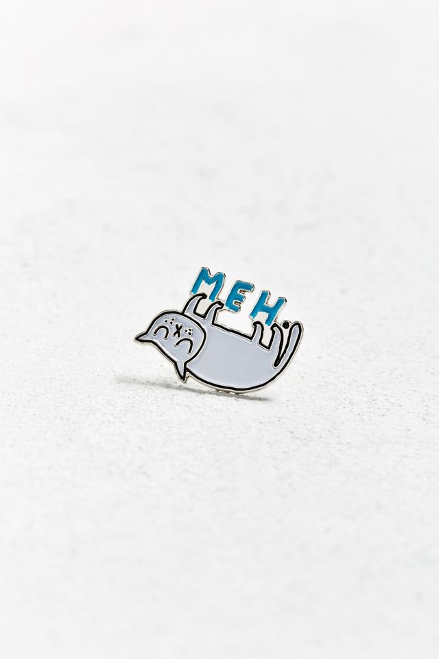 Badge Bomb X Gemma Correll Meh Cat Pin | Urban Outfitters Canada