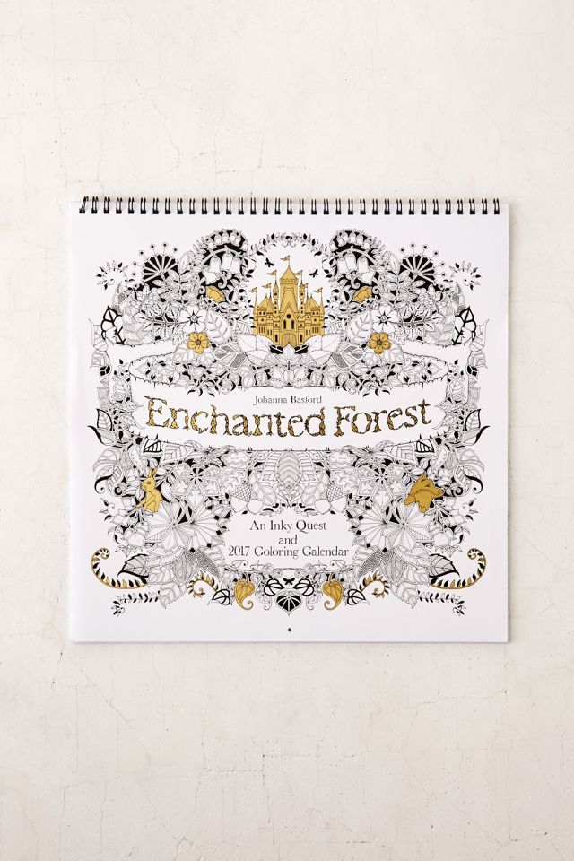 2017 Enchanted Forest Coloring Calendar | Urban Outfitters