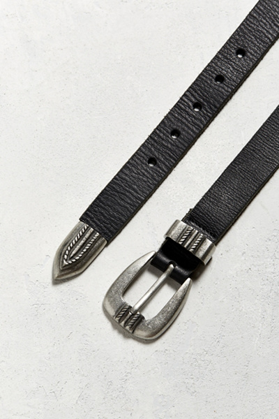 UO Metal Tipped Leather Belt | Urban Outfitters