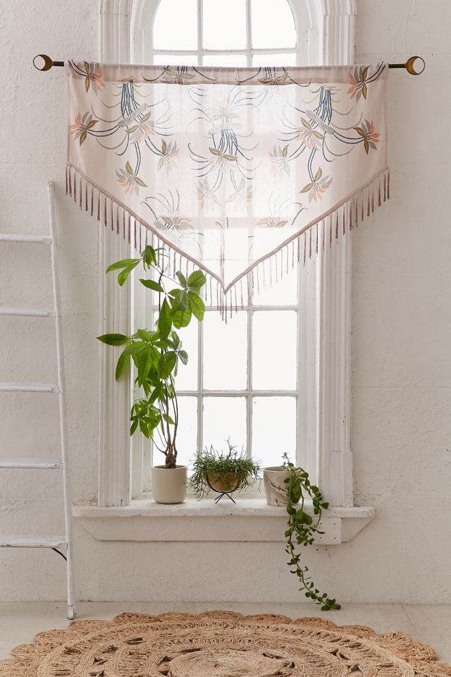 Shizuka Floral Fringe Window Valance | Urban Outfitters Canada