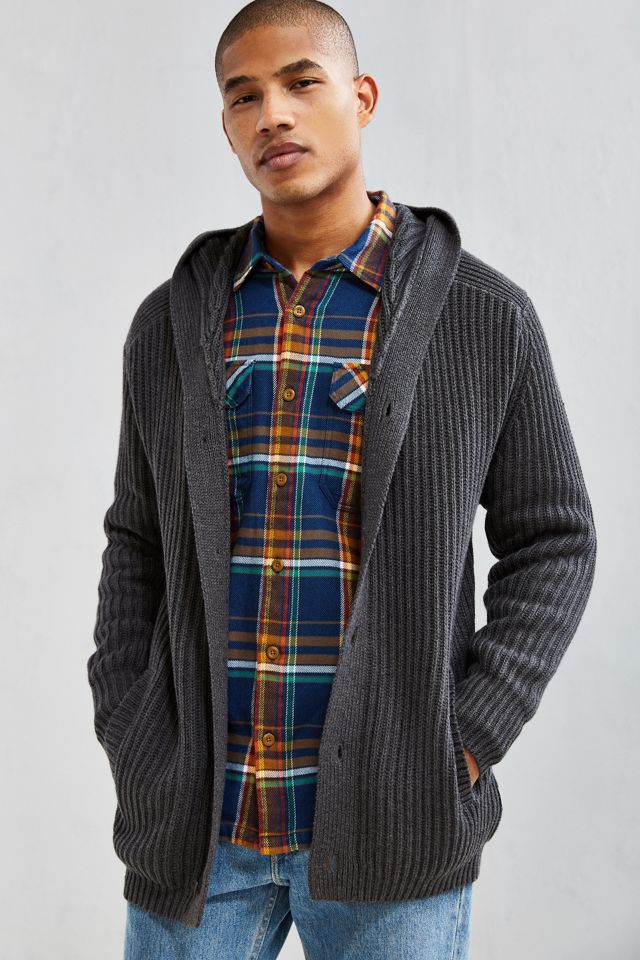 Barney Cools Calgary Knit Hooded Cardigan | Urban Outfitters