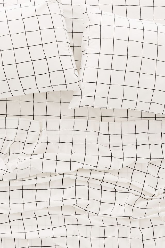 Wonky Grid Sheet Set | Urban Outfitters