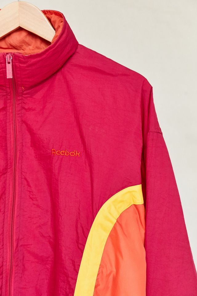 Vintage Reebok Raspberry Windbreaker Jacket | Urban Outfitters