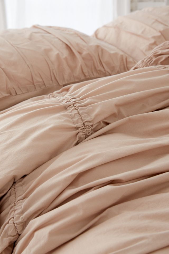 Cinched Duvet Cover - Blush | Urban Outfitters Canada
