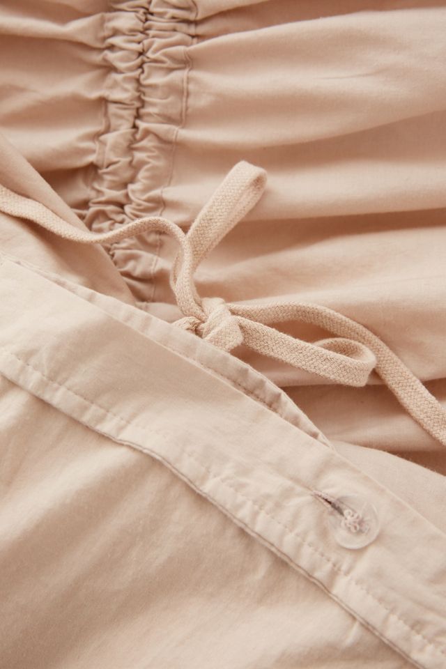 Cinched Duvet Cover - Blush | Urban Outfitters Canada