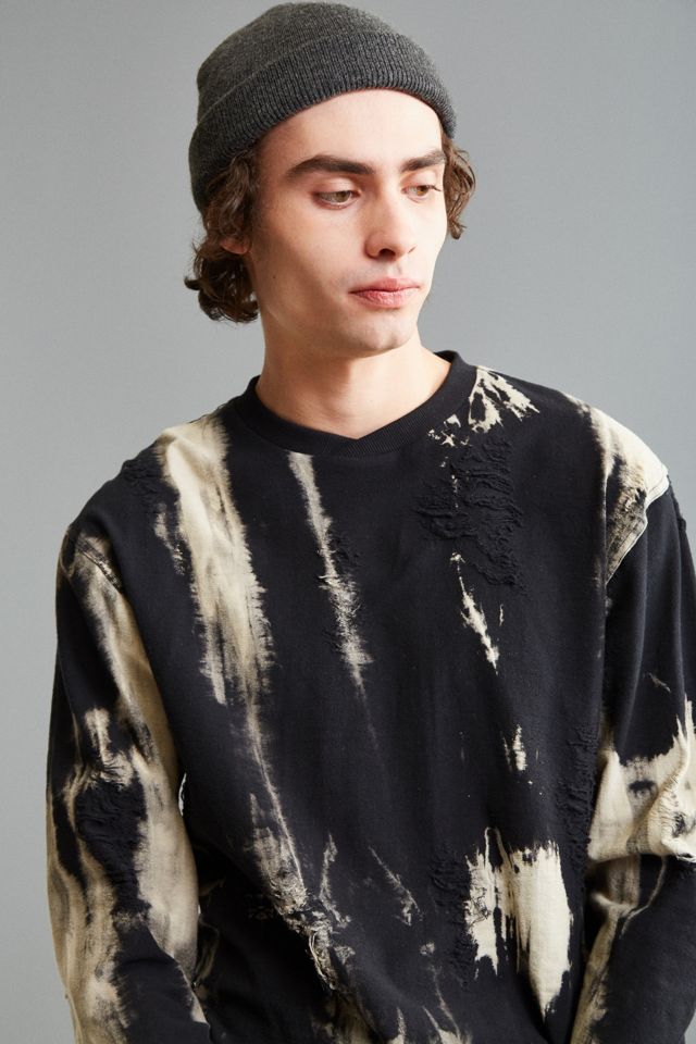 Publish Killien Bleached Crew Neck Sweatshirt | Urban Outfitters