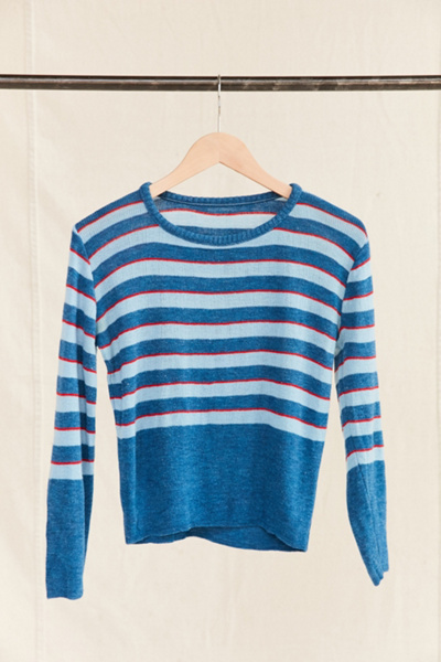 Vintage Blue/Red Striped Sweater | Urban Outfitters Canada