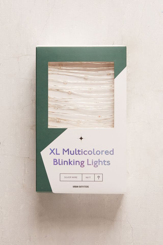 Extra-Long Multi-Colored Blinking String Lights | Urban Outfitters Canada