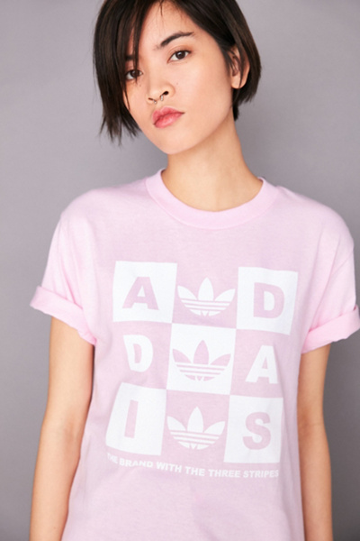adidas Originals + UO Checker Tee | Urban Outfitters