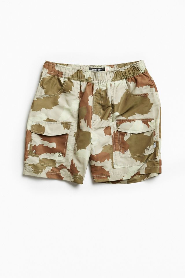 Poler Furry Camo Volley Camp Short | Urban Outfitters