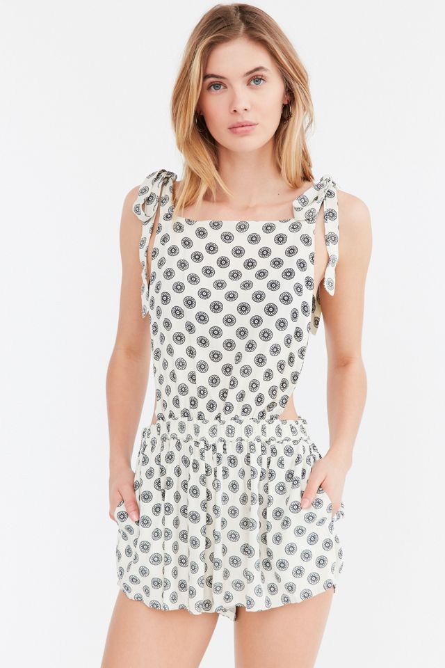 Cleobella Ashford Open-Side Printed Romper | Urban Outfitters