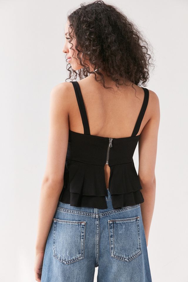 Silence + Noise Tiered Ruffle Top | Urban Outfitters Canada