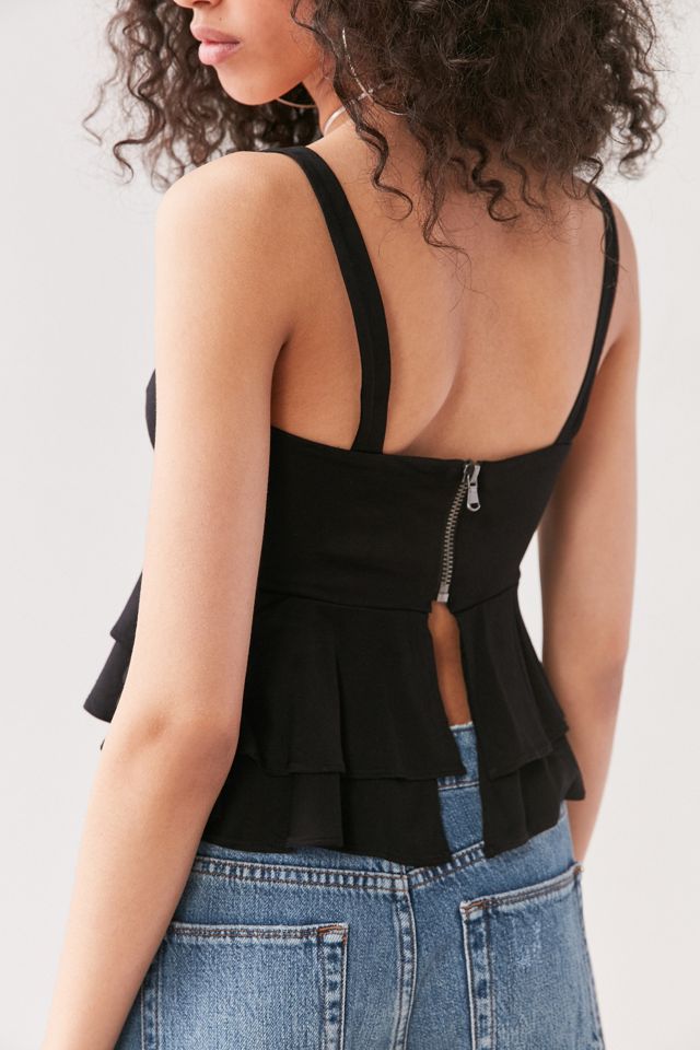 Silence + Noise Tiered Ruffle Top | Urban Outfitters Canada