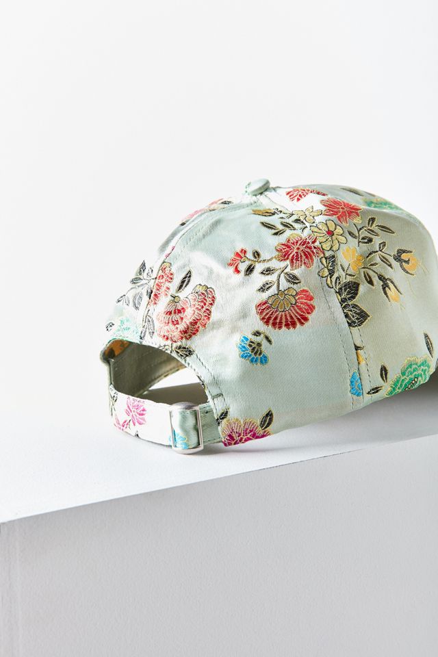 Floral Satin Baseball Hat | Urban Outfitters