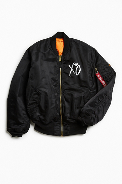 The Weeknd X Alpha Industries Graphic Bomber Jacket | Urban Outfitters ...