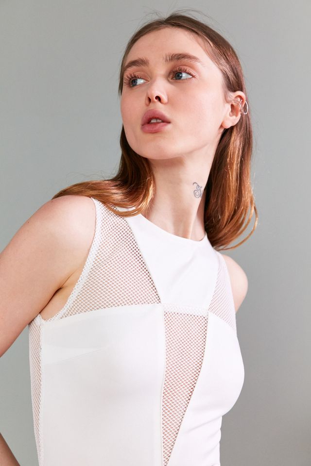 Rare London Mesh Panel Bodycon Mini Dress | Urban Outfitters Canada