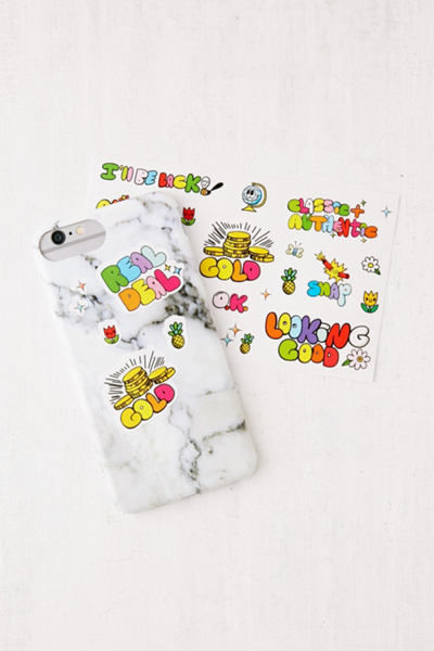 Chris Uphues Bubble Text Sticker Set | Urban Outfitters Canada