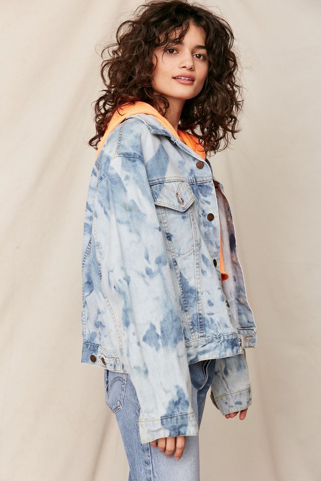 Vintage '90s Maverick Marble Dyed Denim Jacket | Urban Outfitters Canada