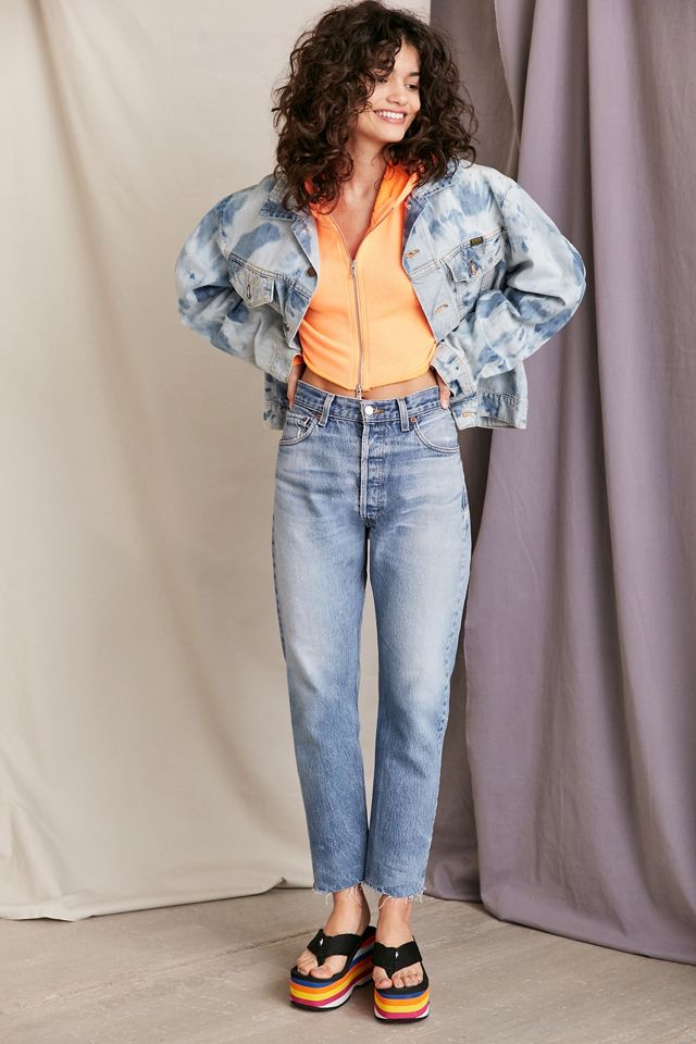 Vintage '90s Maverick Marble Dyed Denim Jacket | Urban Outfitters Canada