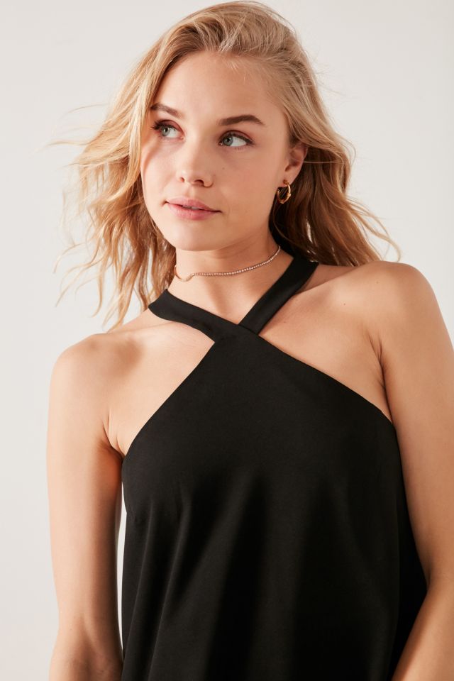 Silence Noise Mock Neck Strappy Back Mini Dress Urban Outfitters Canada