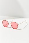 Fiona Translucent Aviator Sunglasses | Urban Outfitters