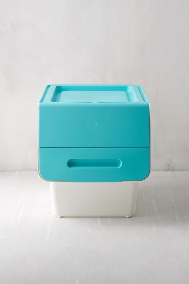 Stackable Turquoise Storage Box Set | Urban Outfitters