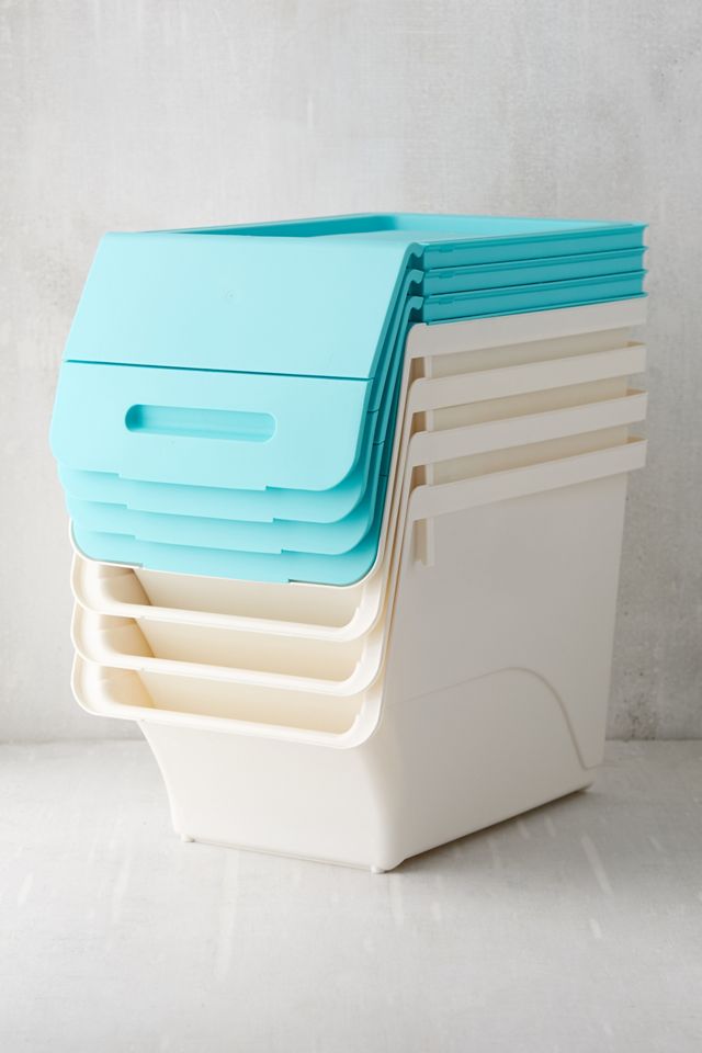 Stackable Turquoise Storage Box Set | Urban Outfitters