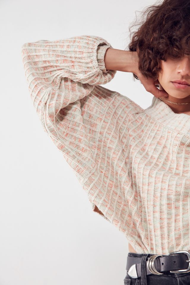 Ecote Colby Oversized Off-The-Shoulder Ribbed Sweater | Urban Outfitters