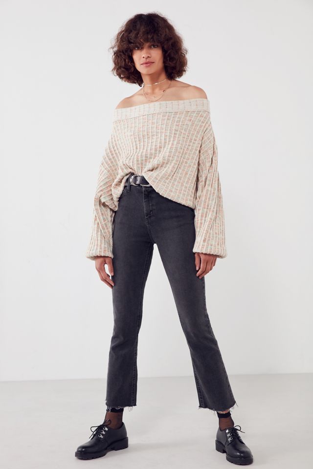 Ecote Colby Oversized Off-The-Shoulder Ribbed Sweater | Urban Outfitters