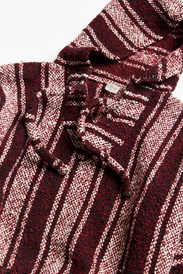 Vintage Maroon Woven Pullover Hoodie Sweatshirt | Urban Outfitters Canada