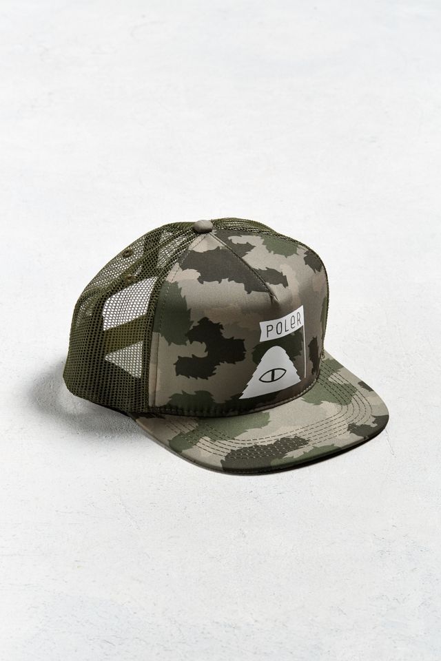 Poler Summit Camo Trucker Hat | Urban Outfitters