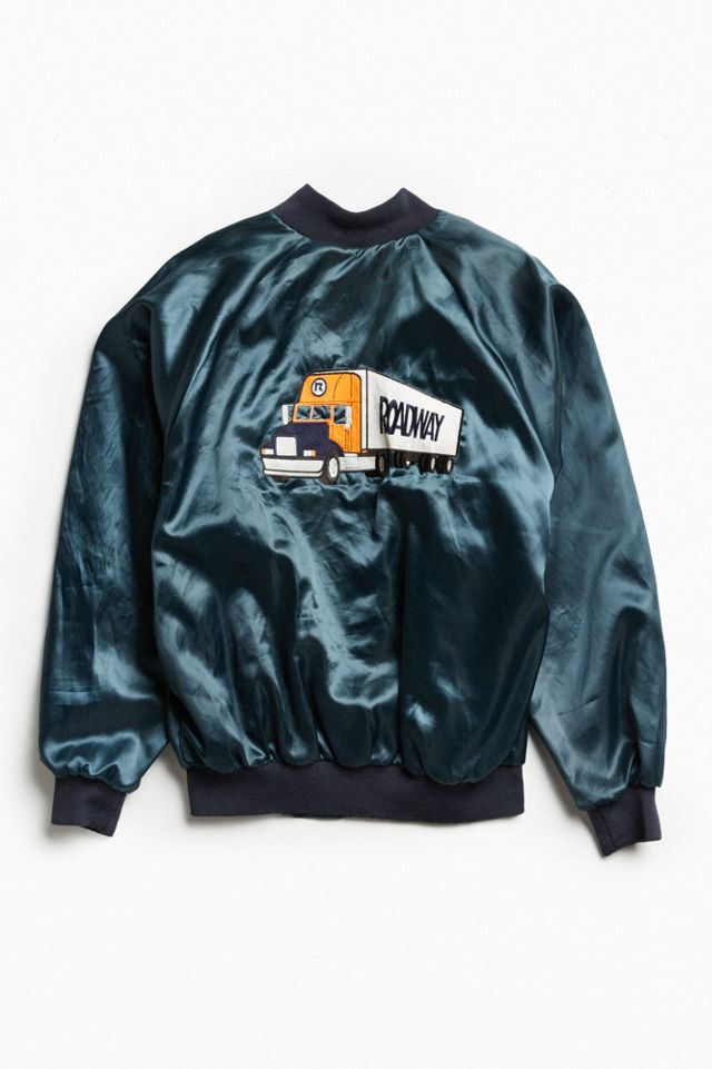 Vintage Roadway Satin Racing Bomber Jacket | Urban Outfitters Canada