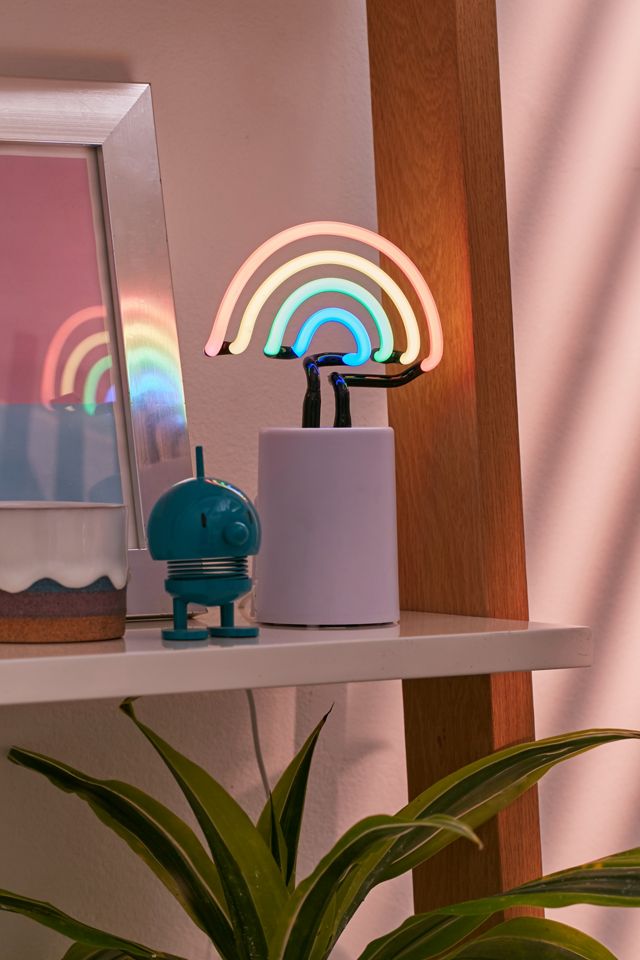 Mini Rainbow Neon Sign Table Lamp | Urban Outfitters