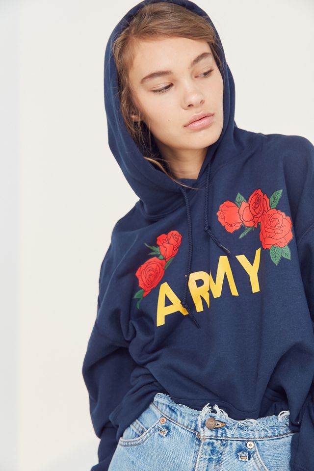 Army Roses Hoodie Sweatshirt | Urban Outfitters Canada