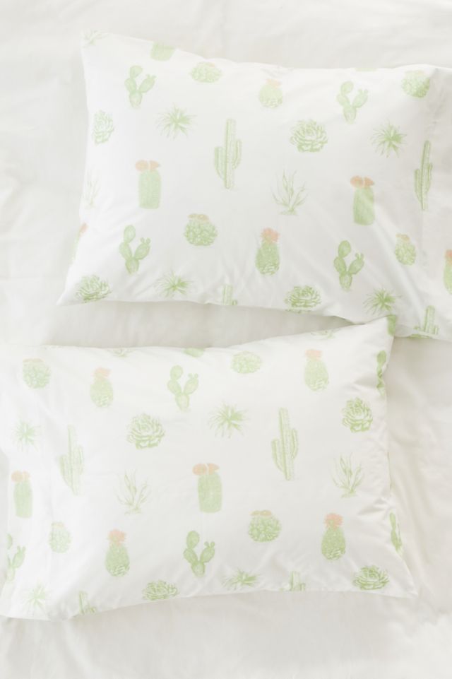 Cactus Icon Pillowcase Set | Urban Outfitters