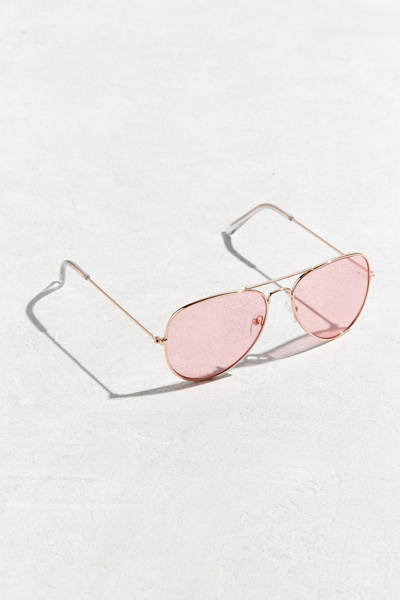 Pink Top Gun Aviator Sunglasses | Urban Outfitters