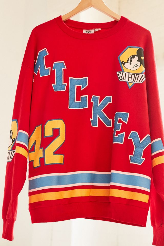 Vintage Team Mickey Mouse Sweatshirt | Urban Outfitters